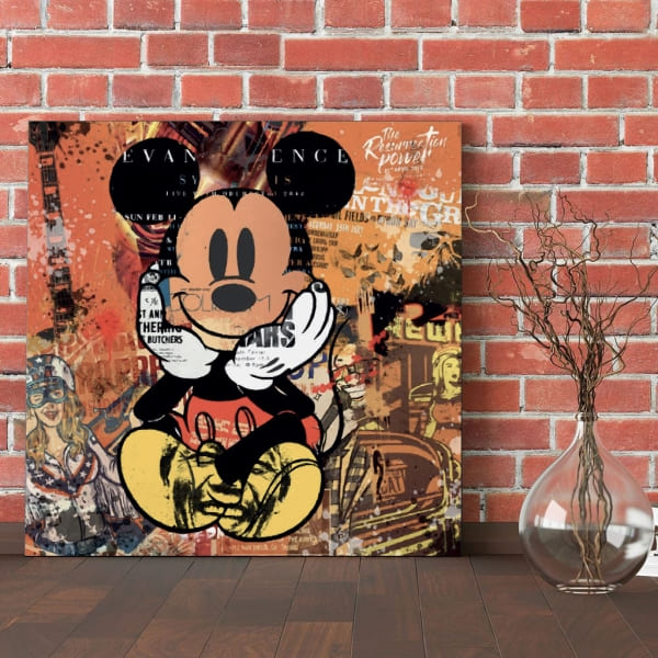 HH100 Wandbild | Leinwanddruck | Comic Held | Deko Kunstdruck